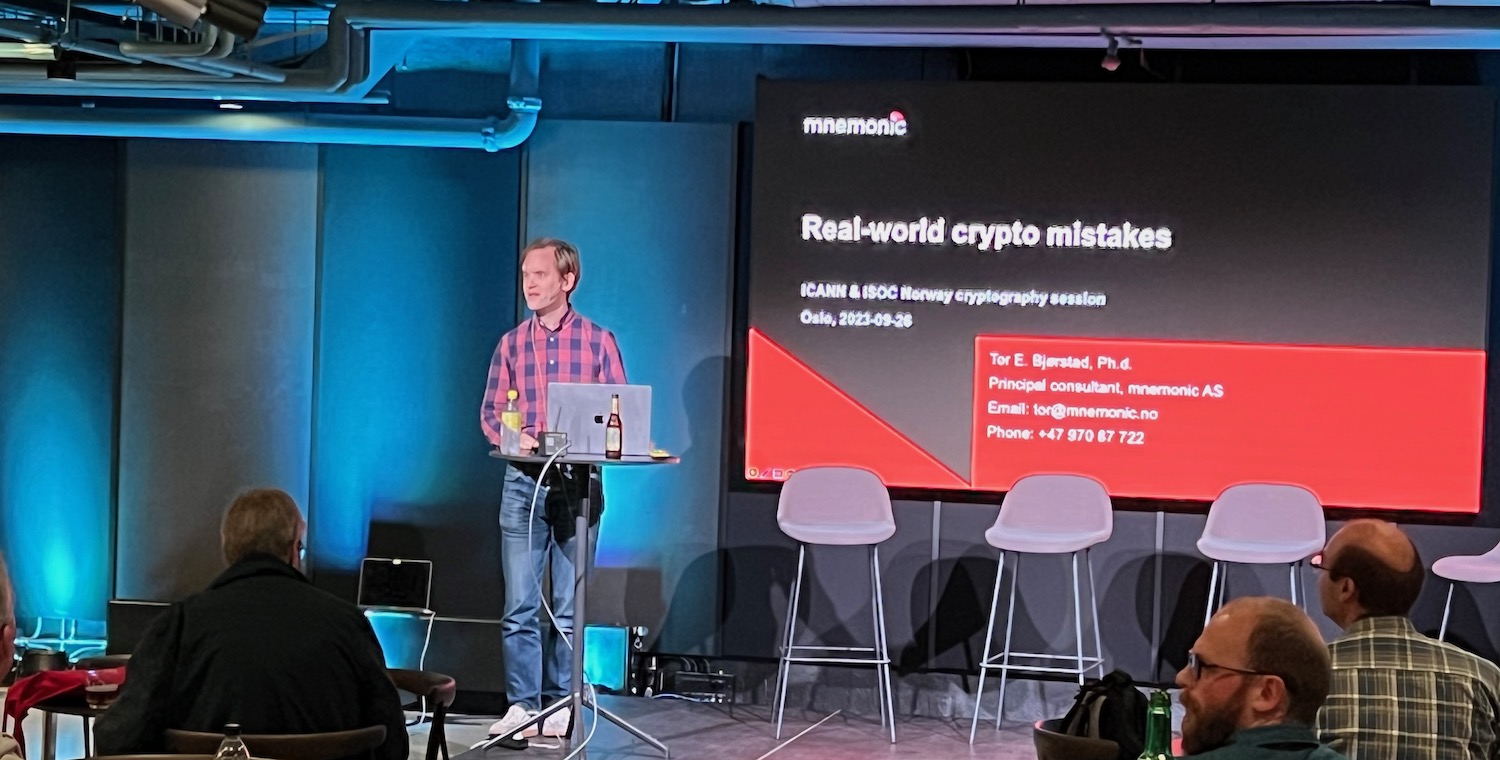 A session discussing Cryptography - ISOC Norge